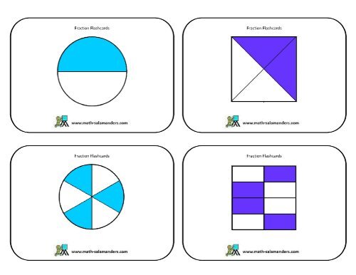 Fraction Flashcards Fraction Flashcards - Math Salamanders