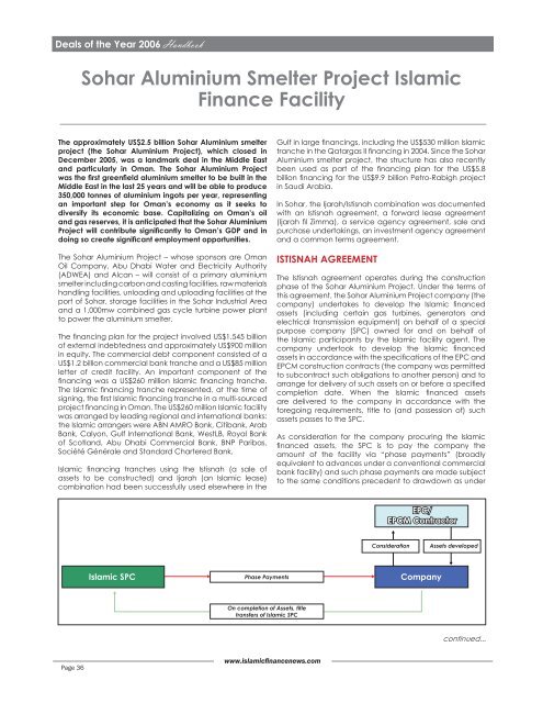 Sohar Aluminium Smelter Project Islamic Finance Facility