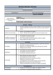 fiche de poste agent de garderie periscolaire