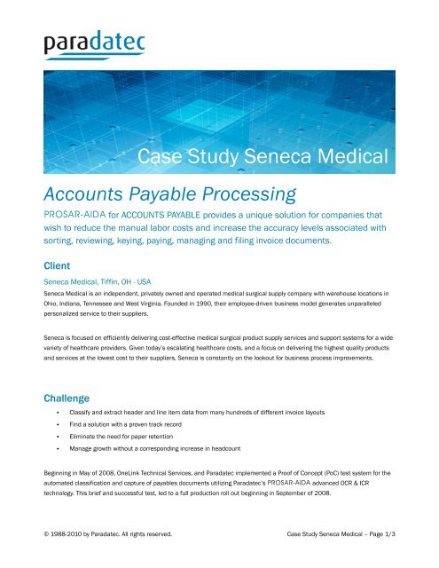 Accounts Payable Processing - Paradatec