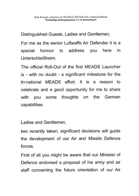 Distinguished Guests, Ladies and Gentlemen, - The Medium ...