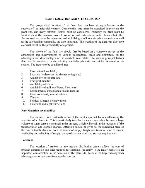 Plant Location&Layout