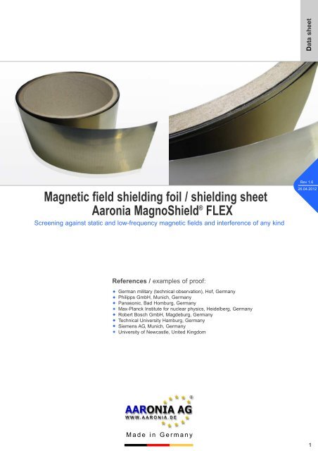 mu metal shielding foil - Aaronia.com