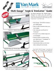 Multi Gaugeâ ¢ Angle & TrimCutterâ ¢ Guide - Van Mark Products