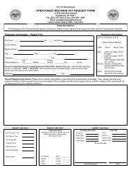 OPRA Request Form - Jersey City