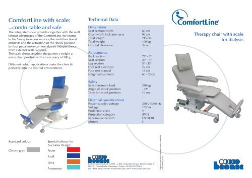 ComfortLine with scale: - Therapy chairs by Bionic