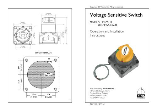 Voltage Sensitive Switch