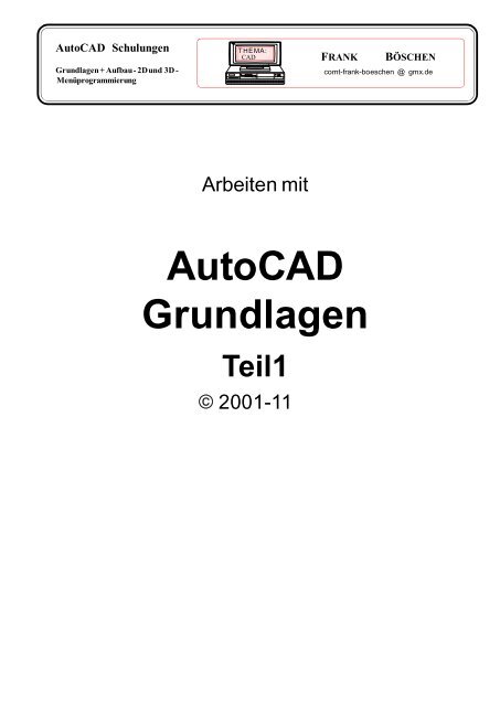 AutoCAD Grundlagen - VHS-DH.de