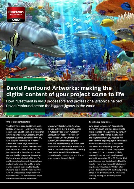 David Penfound Artworks: making the digital content of your project ...
