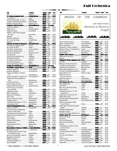 Full Orchestra - Luck's Music Library