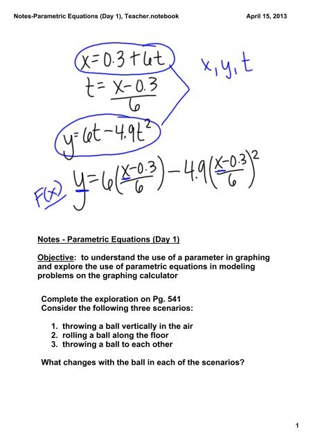 Parametric Equations Word Problems Worksheet Mastering Motion And Curves