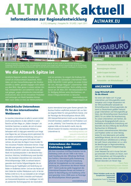 ALTMARKaktuell - Altmark.eu