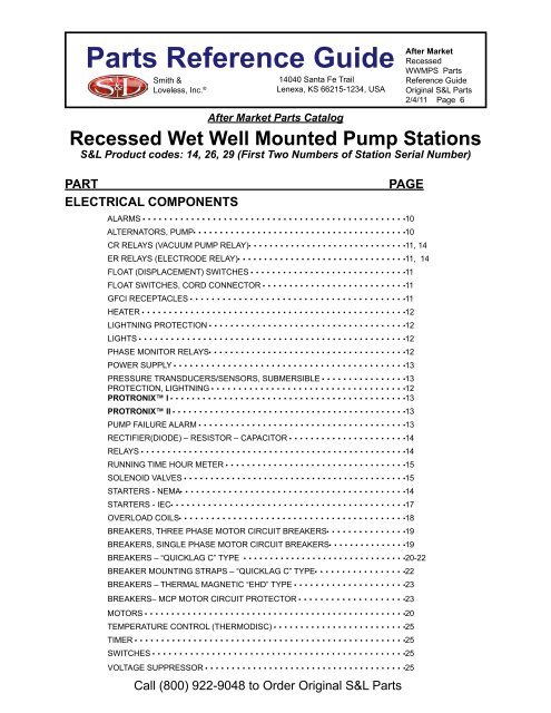 Parts Reference Guide