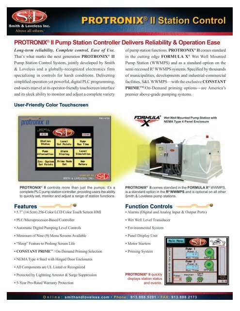 PROTRONIX® II Station Control - Smith & Loveless Inc.