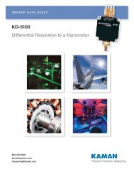 Kaman KD-2440 data sheet - Kaman Precision | Position sensors