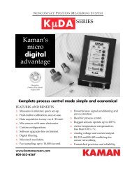 Kaman KD-2440 data sheet - Kaman Precision | Position sensors