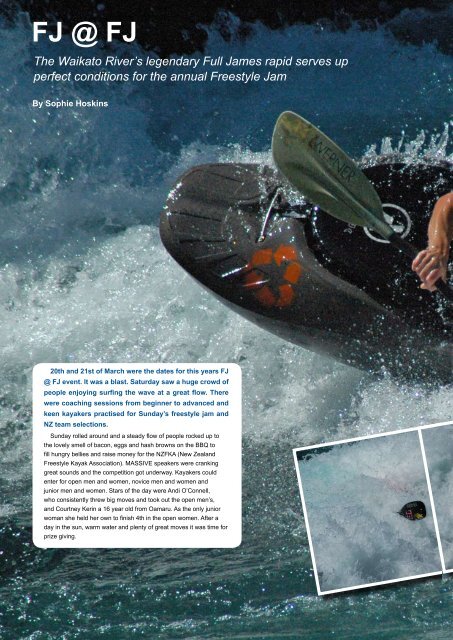 Full James 2010 - New Zealand Kayak Magazine
