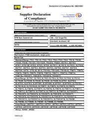 Supplier Declaration of Conformity (SDoC) - HPM