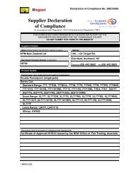 Declaration of Raw Material Compliance - Leaping Bunny