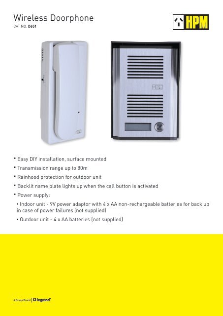 Wireless Doorphone - HPM
