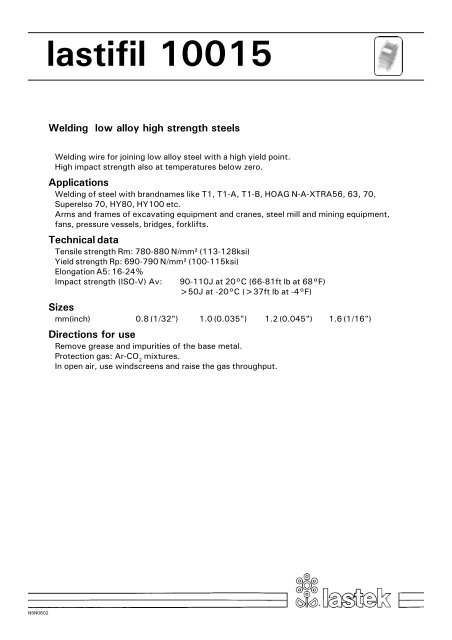 lastifil 10015 Welding lo