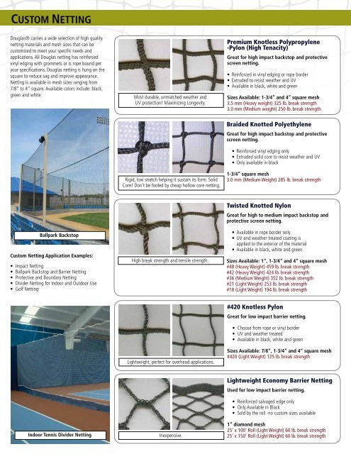 Custom NettiNg - Douglas Sports Nets and Equipment