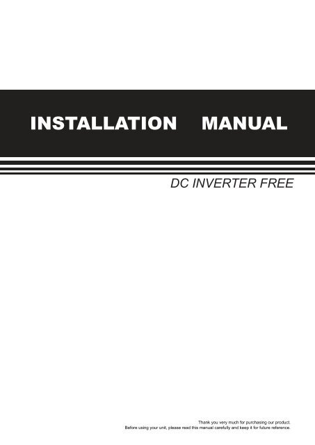 INSTALLATION MANUAL
