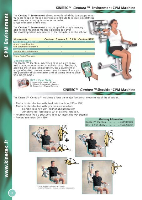 KINETEC Centura Environme