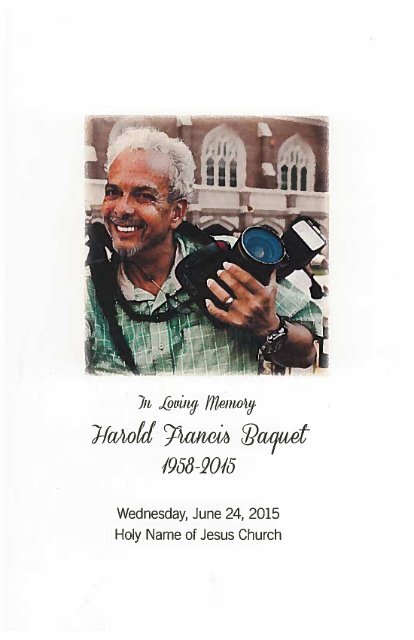 Harold Baquet: The Life and Legacy of a Pioneering Photographer