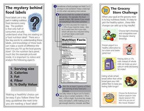 The mystery behind food labels