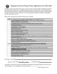 Key Club Information Sheet - Ravenscroft School WWW2 Server