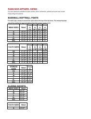 Jostens Apparel Sizing Chart