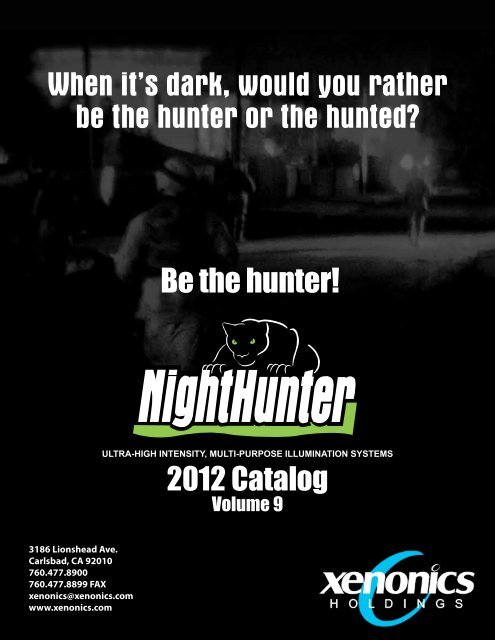 Xenonics Flashlight XENONICS NIGHTHUNTER II PORTABLE SEARCHLIGHT