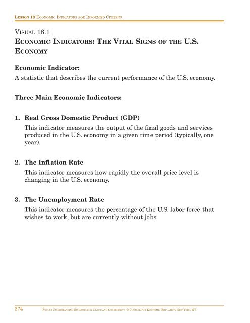 Lesson 18 Visuals - Focus: Understanding Economics in Civics and ...