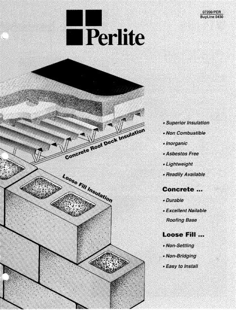 Perlite Roof Insulation