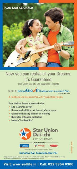 to download brochure - Star Union Dai-ichi Life Insurance Co. Ltd.