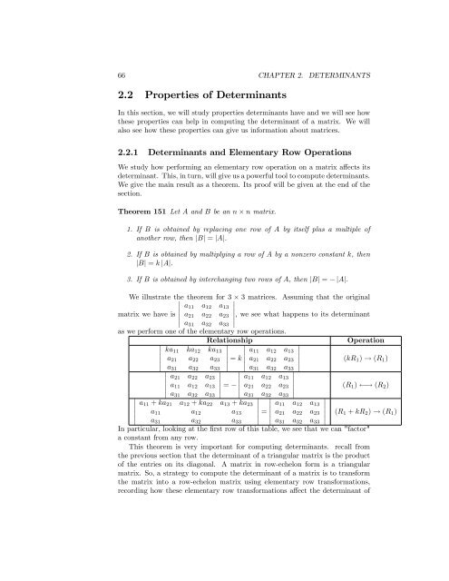 2 2 Properties Of Determinants