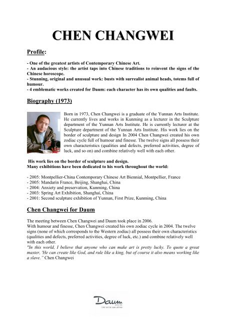 CHEN CHANGWEI - Beau Trading