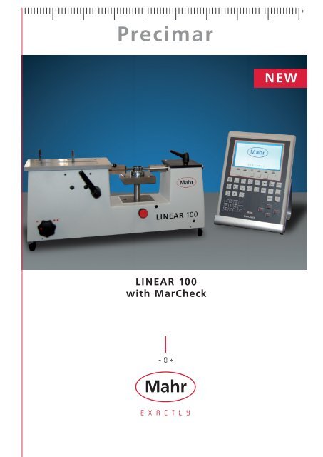 Mahr Precimar Linear 100 Measuring System w ... - Thread Check Inc