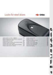 Locks for aluminium doors - Cisa