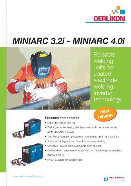 MINIARC 3.2i - MINIARC 4.0i - Air Liquide Welding