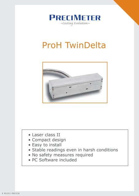 datasheet in PDF format - Precimeter