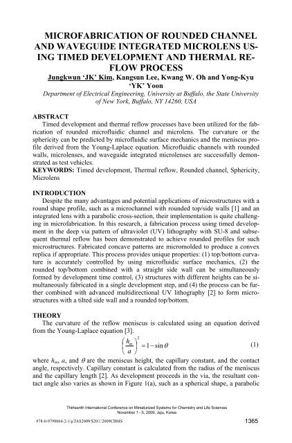 microfabrication of rounded channel and waveguide integrated ... - OAI