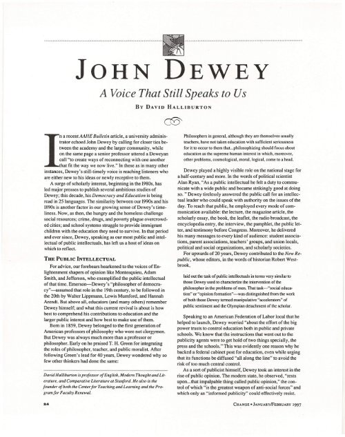 John Dewey Teaching