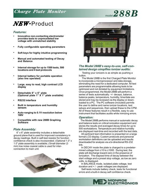 Charge Plate Monitor - Transforming Technologies