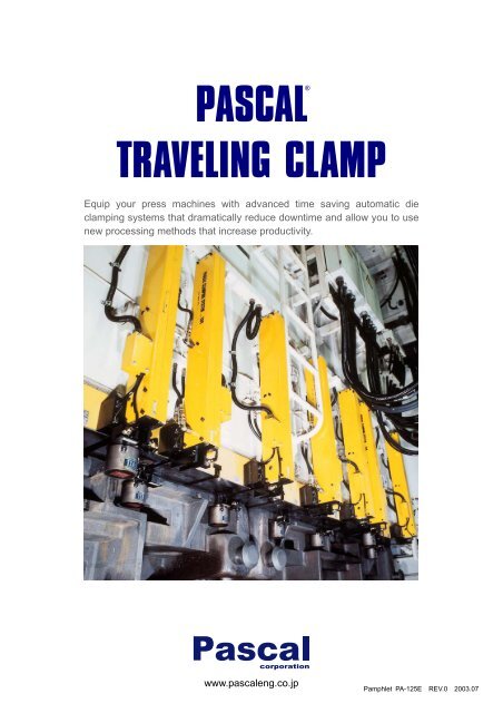 Pascal Traveling Clamp Brochure - TKK Corporation