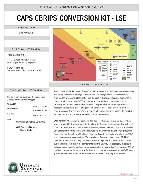 CBRIPS LSE Conversion Kit Spec Sheet.qxd - AdvanTac