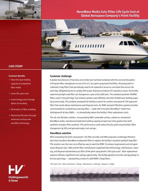 NanoWave Media Case Study - Hollingsworth & Vose