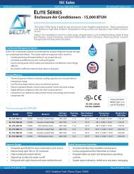 ELITE SERIES - ISC Enclosure Cooling