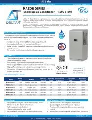 RAZOR SERIES - ISC Enclosure Cooling